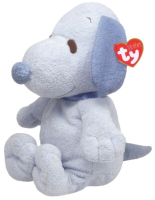 Ty Pluffies ️ SNOOPY PEANUTS BLUE DOG 10" Stuffed Plush New MWMT's | eBay