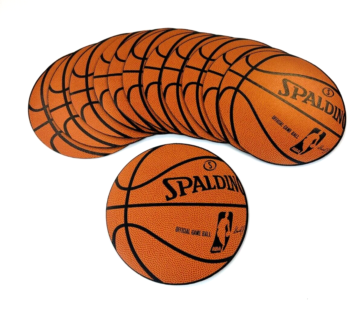 Lot of 12 Spalding Basketball Mouse Pads 8" Non-Slip for Teams Party ...