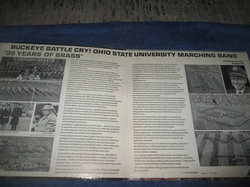 OHIO STATE UNIVERSITY MARCHING BAND - BUCKEYE BATTLE CRY LP | eBay