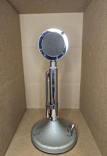 Vintage ASTATIC D-104 Stand Desk Microphone Lollipop UNTESTED! | eBay