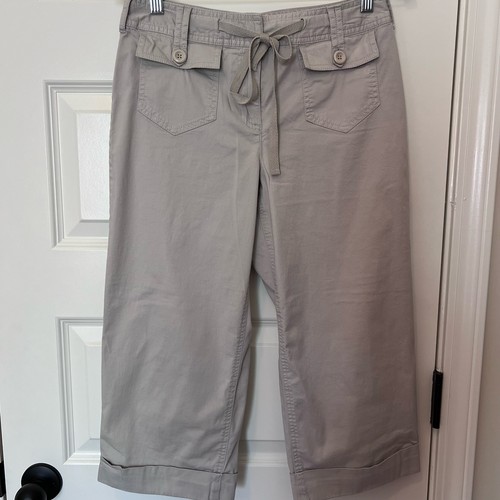 Lot of 2 Capris Tan and Ivory, Women's Size 4 | eBay