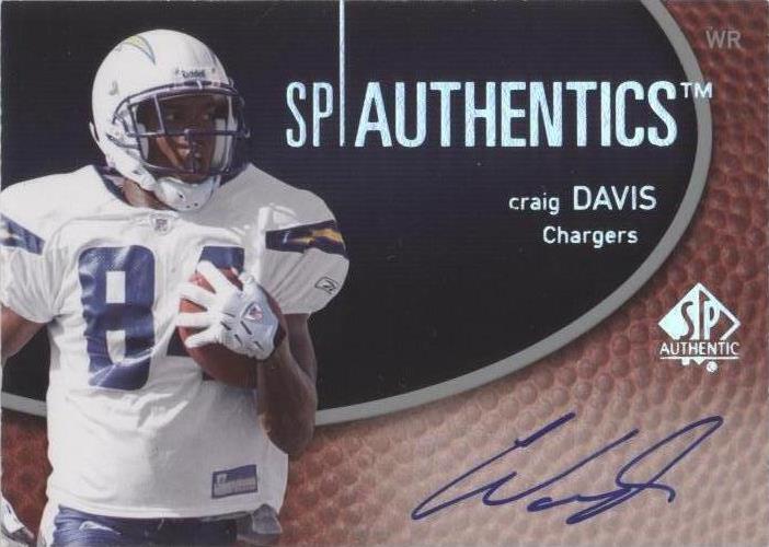 2007 SP Authentic - Sp Authentics Autographs Craig Davis #SPAA-CD (AU ...