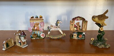 K’s Collection Figurines Song Bird, Teddy Bears, Santa, Rocking Horse ...