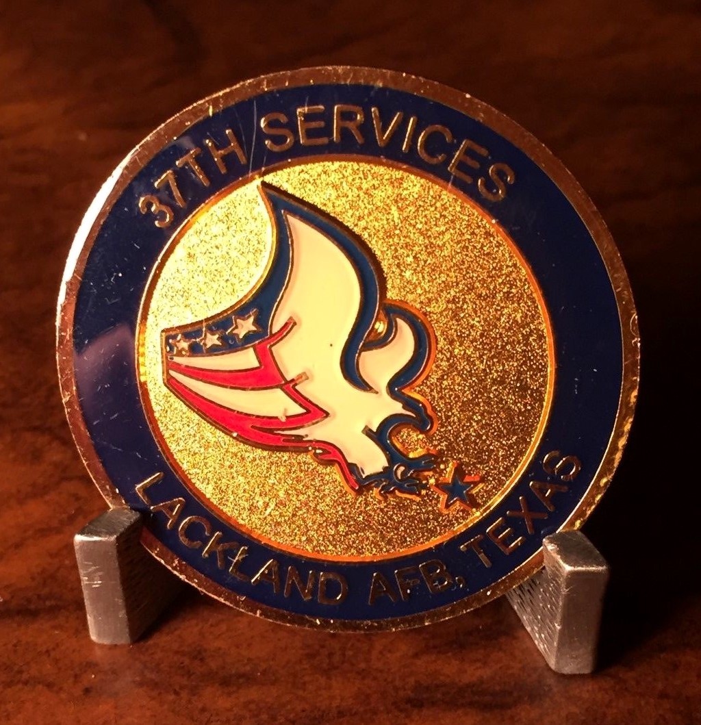 US Air Force Lackland AFB, Texas 37th Services Challenge Coin | eBay