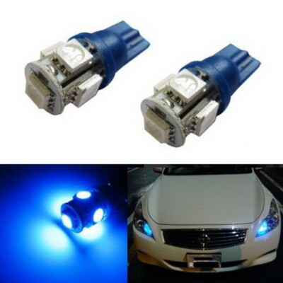 2 Blue 168 2825 2827 5-SMD LED Bulbs Parking Lights #11 | eBay