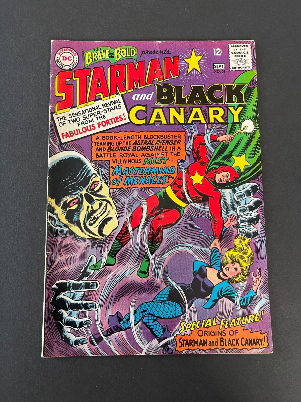 Brave and the Bold #61 - Origin of Starman & Black Canary (DC, 1965) VG ...