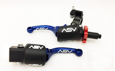 ASV F3 Front Brake Pro Pack Clutch Perch Levers Shorty Blue Hot KX 450F ...