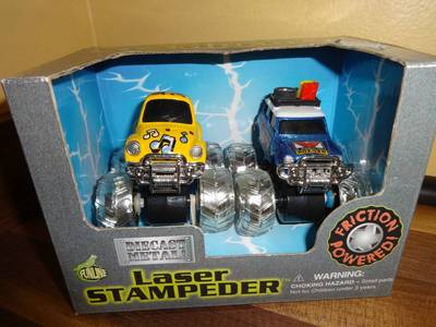 Laser Stampeder Diecast Metal Funline Lifted Cars Car Truck 1996 | eBay