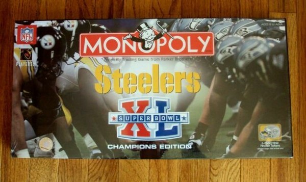 Pittsburgh Steelers Super Bowl 40 XL Monopoly Board Game Complete 2006 ...