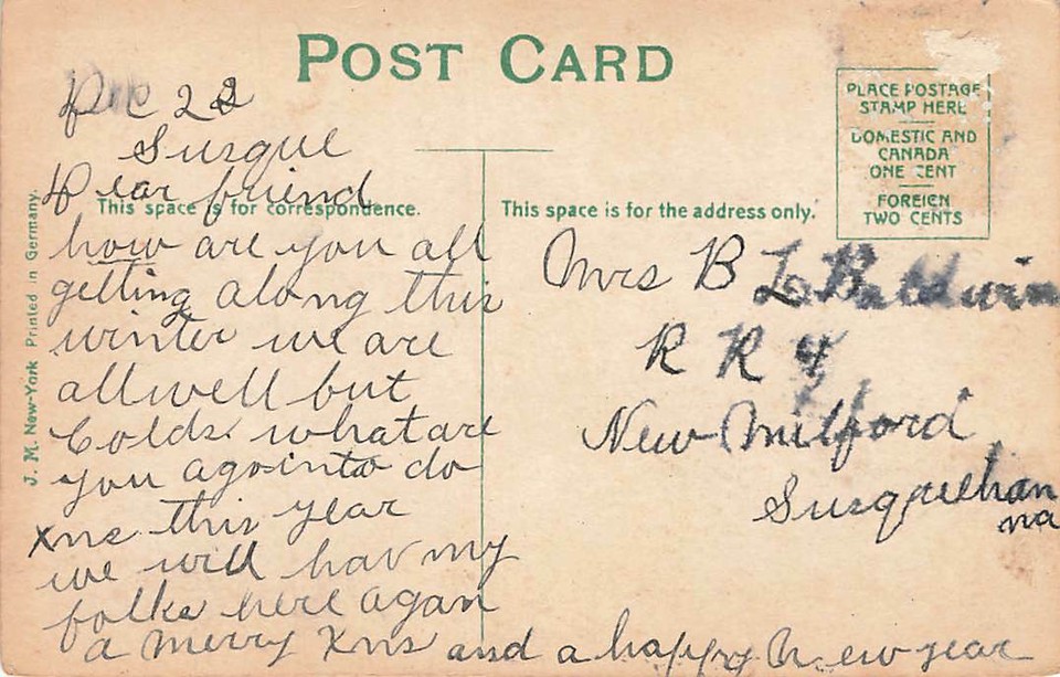 Postcard c1910 Winter Country House Snow Scene Gel Card Germany P185 | eBay