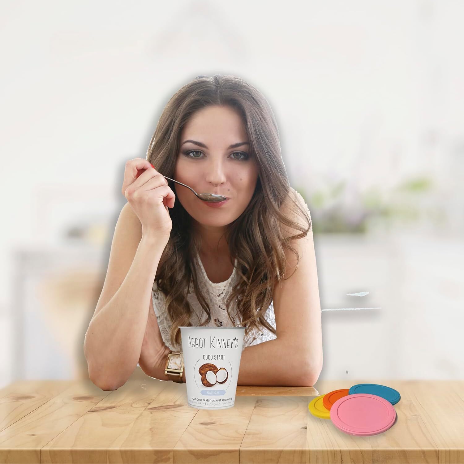 XILMARK Silicone Stretch Lids, Yogurt Pot Lids Reusable, Reusable ...