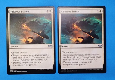 2x Valorous Stance Innistrad Crimson Vow 2021 Mtg Magic Card Instant ...