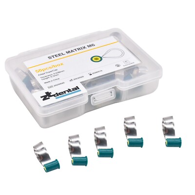 Dental Adapt SuperCap Steel Matrix M6 Matrices 50Pcs/Box Thickness 0. ...
