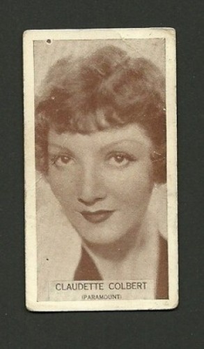 Claudette Colbert #5 Vintage Film Star 1934 Cigarette Card | eBay