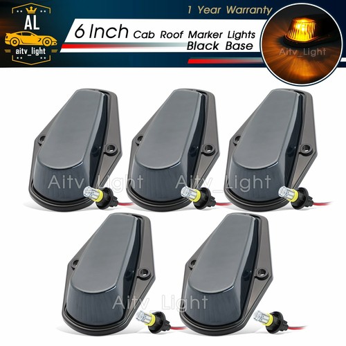 5 PCS 1980-1997 Ford F350 F250 F150 Clear Lens Roof Cab Marker Light ...