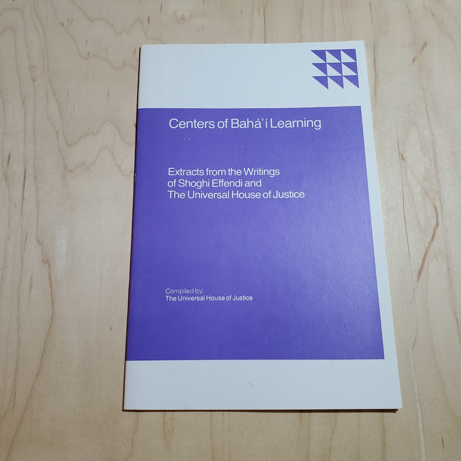 Center of Baha'i Learning, Writings of Shoghi Effendi and Universal ...