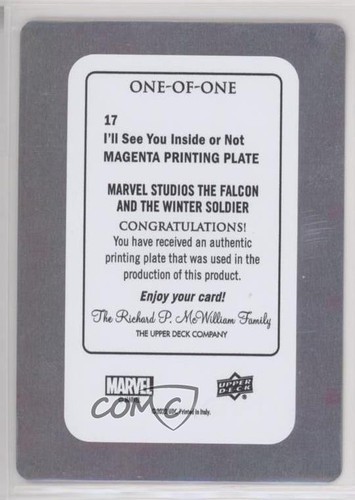 2022 Marvel Studios' Falcon Winter Soldier Print Plate Magenta 1/1 #17 ...