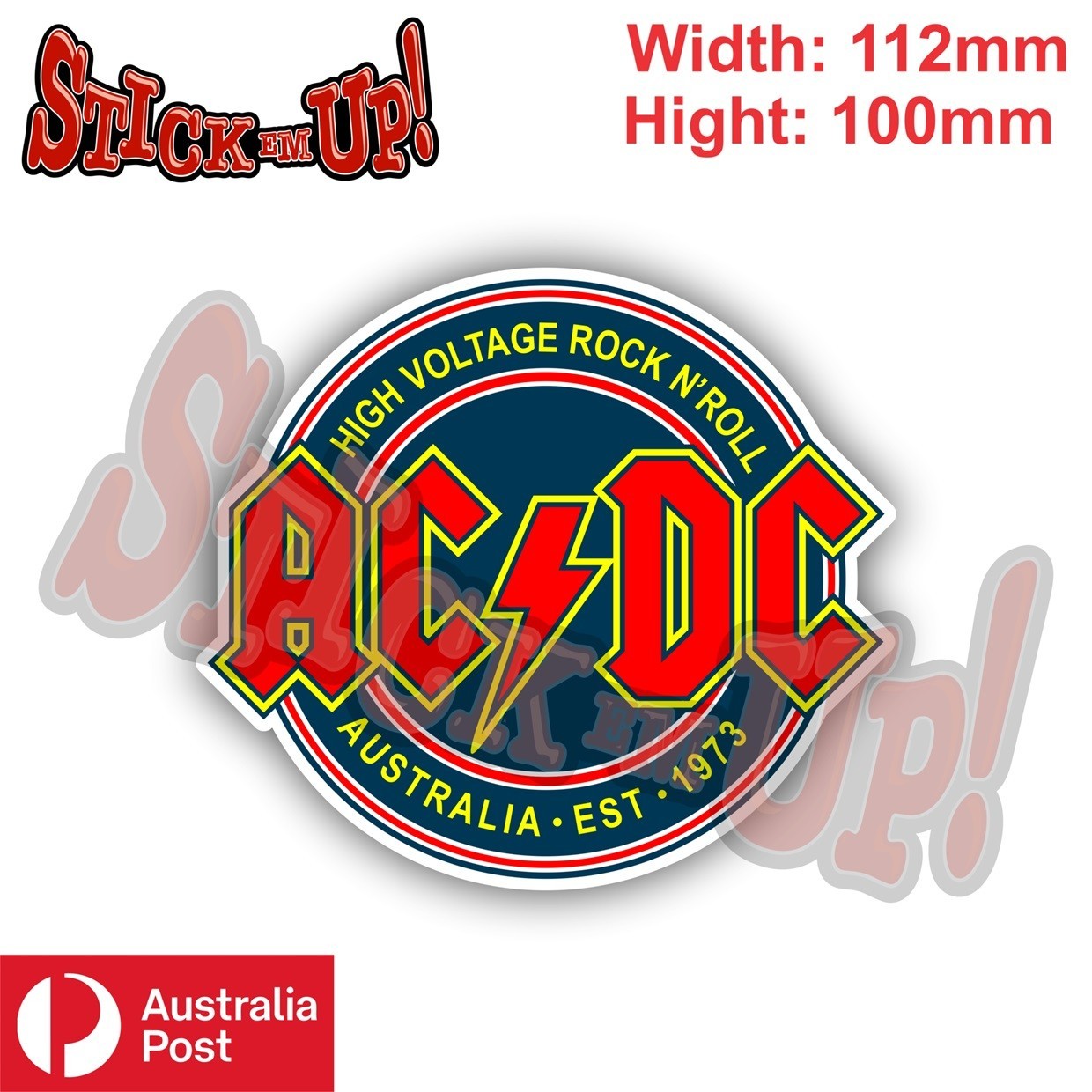 ACDC AC/DC VINYL STICKER | eBay Australia