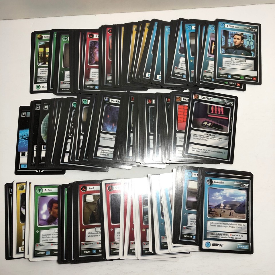 Star Trek Next Generation Customizable Card Game Cards w/ Instructions ...