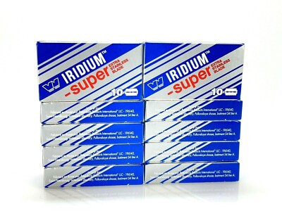 100 Vintage Wizamet Super Iridium Double Edge Shaving Gillette Razor ...
