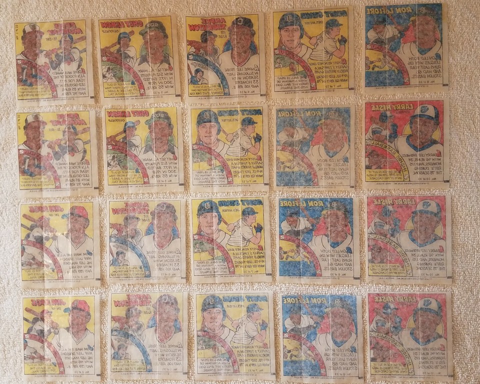 Original Vintage 1979 Topps Baseball Comics Lot 20 asst Rice Murray etc ...