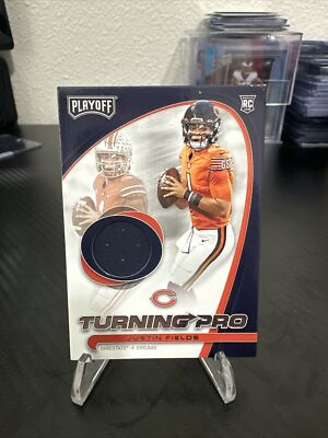 Justin Fields PATCH 2021 Playoff Turning Pro Jersey Swatch #TP-JF1 ...