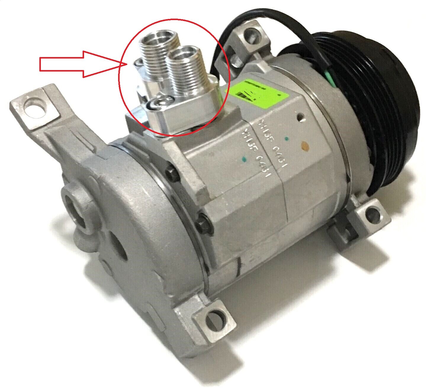 Aluminum LS Swap New A/C Compressor Adapter Fittings for Denso 10S17F ...