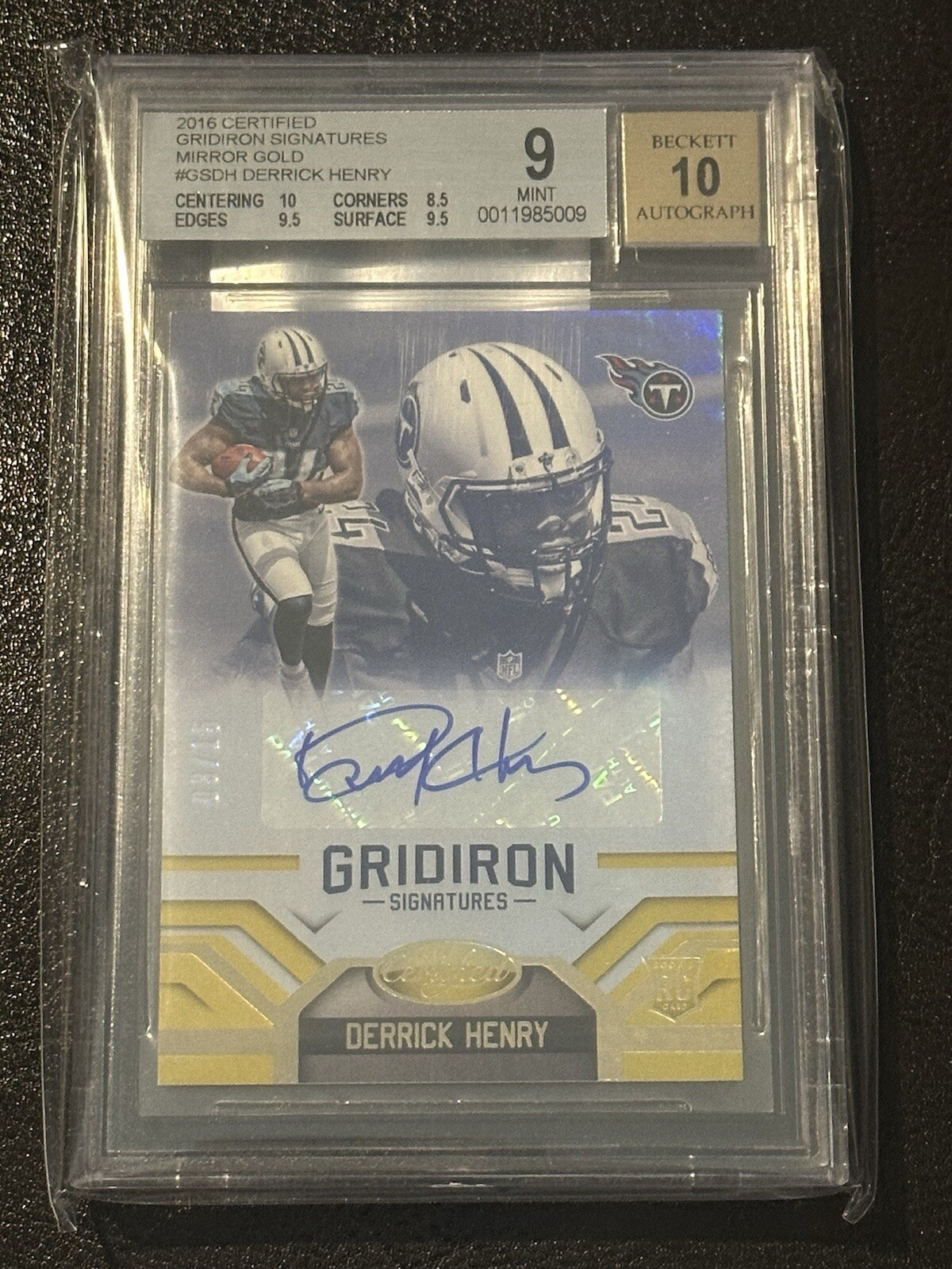 2016 Certified Signatures Mirror Gold #3/15 Derrick Henry Rookie Auto ...