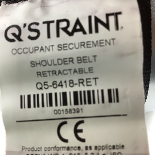 Q' STRAINT RETRACTABLE SHOULDER BELT PART NO: Q5-6418-RET | eBay
