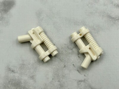 Lego Parts Lot (2) ~ White Minifigure, Weapon Gun, Two Barrel Pistol ...