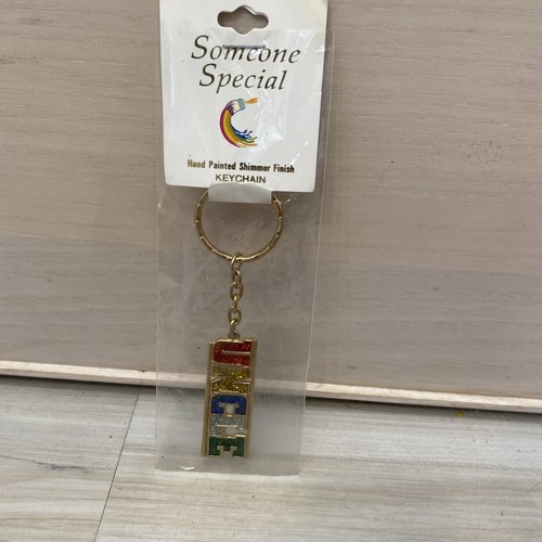 UNCLE Key Chain -Gold Tone-Hand Painted Shimmer Finish by Someone ...
