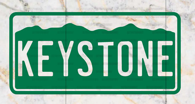Keystone Sticker Decal Colorado License Plate Ski Mountain Snowboard A ...