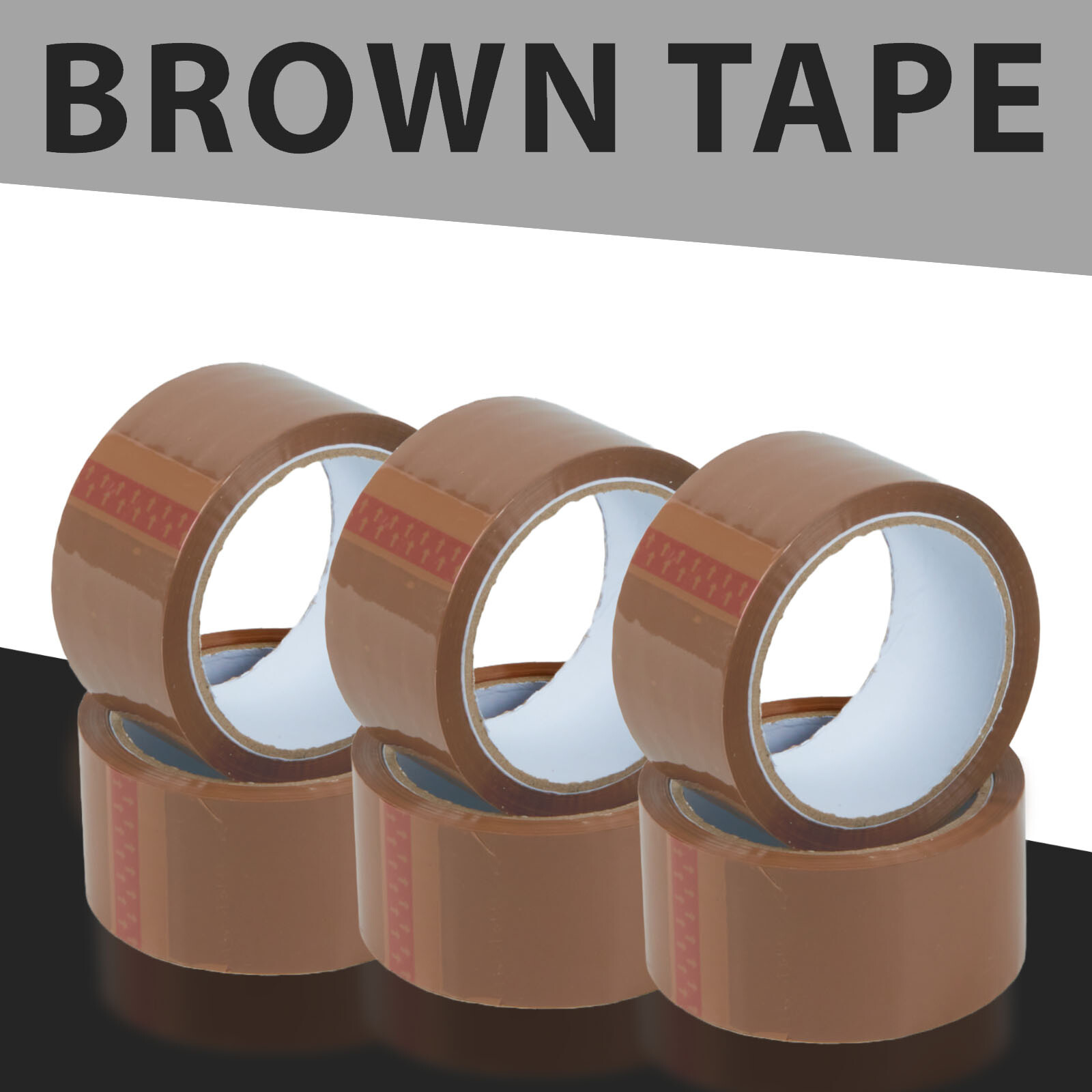 Packing Parcel Clear Brown Tape Strong Carton Sealing 48mm x 66m 1, 6 ...