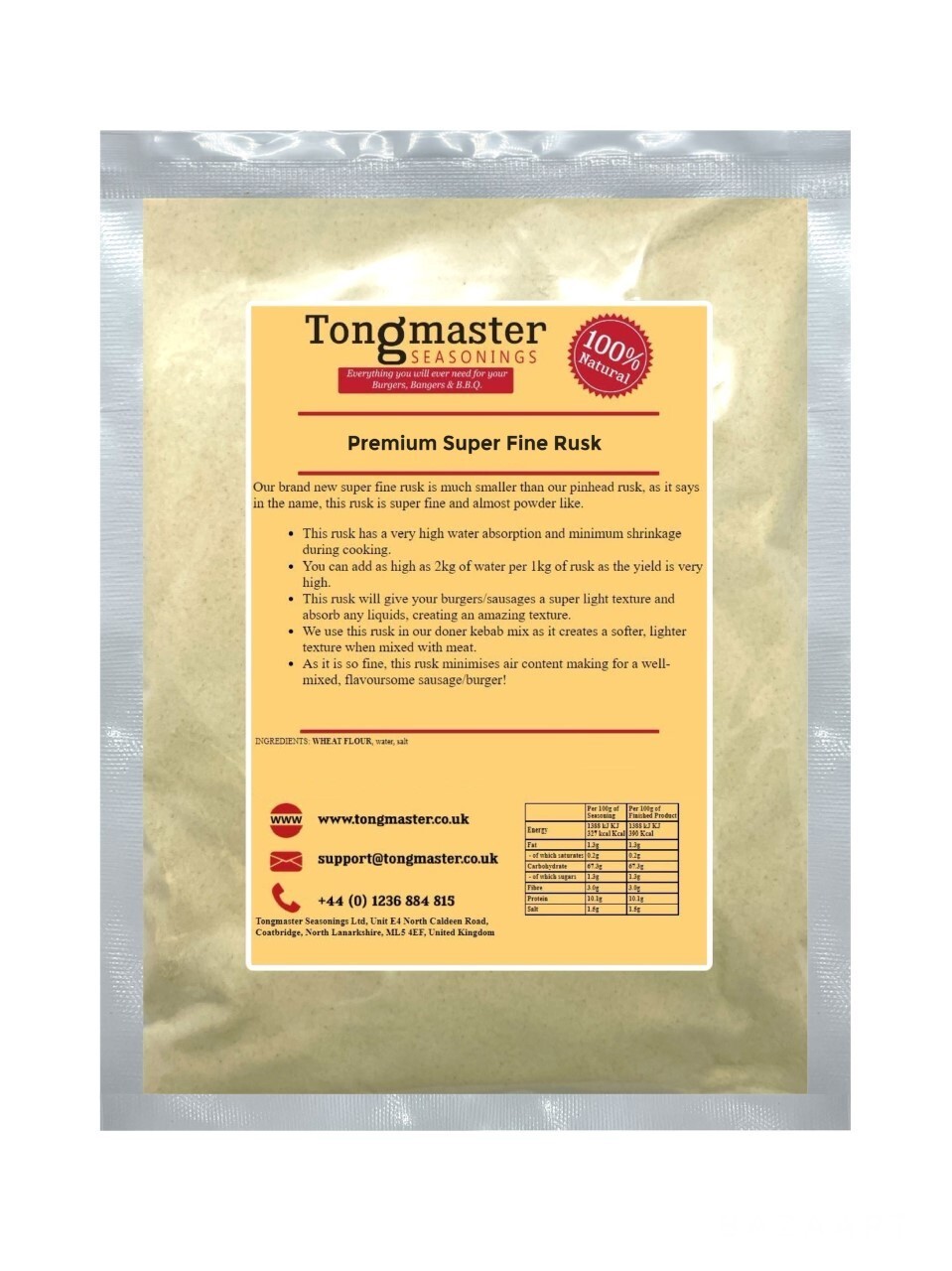 Premium Super Fine Rusk - 500g (enough for 5kg batch of sausages) | eBay