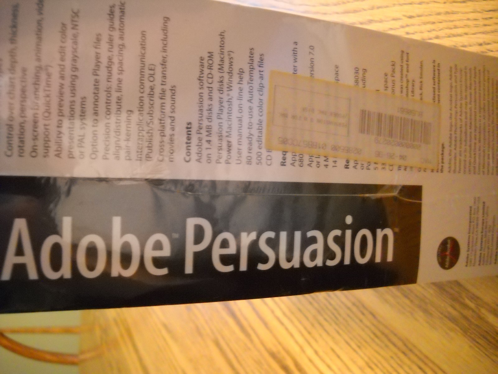 Macintosh Adobe Persuasion version 3.0 Mac Users plus CD Bonus Pack | eBay
