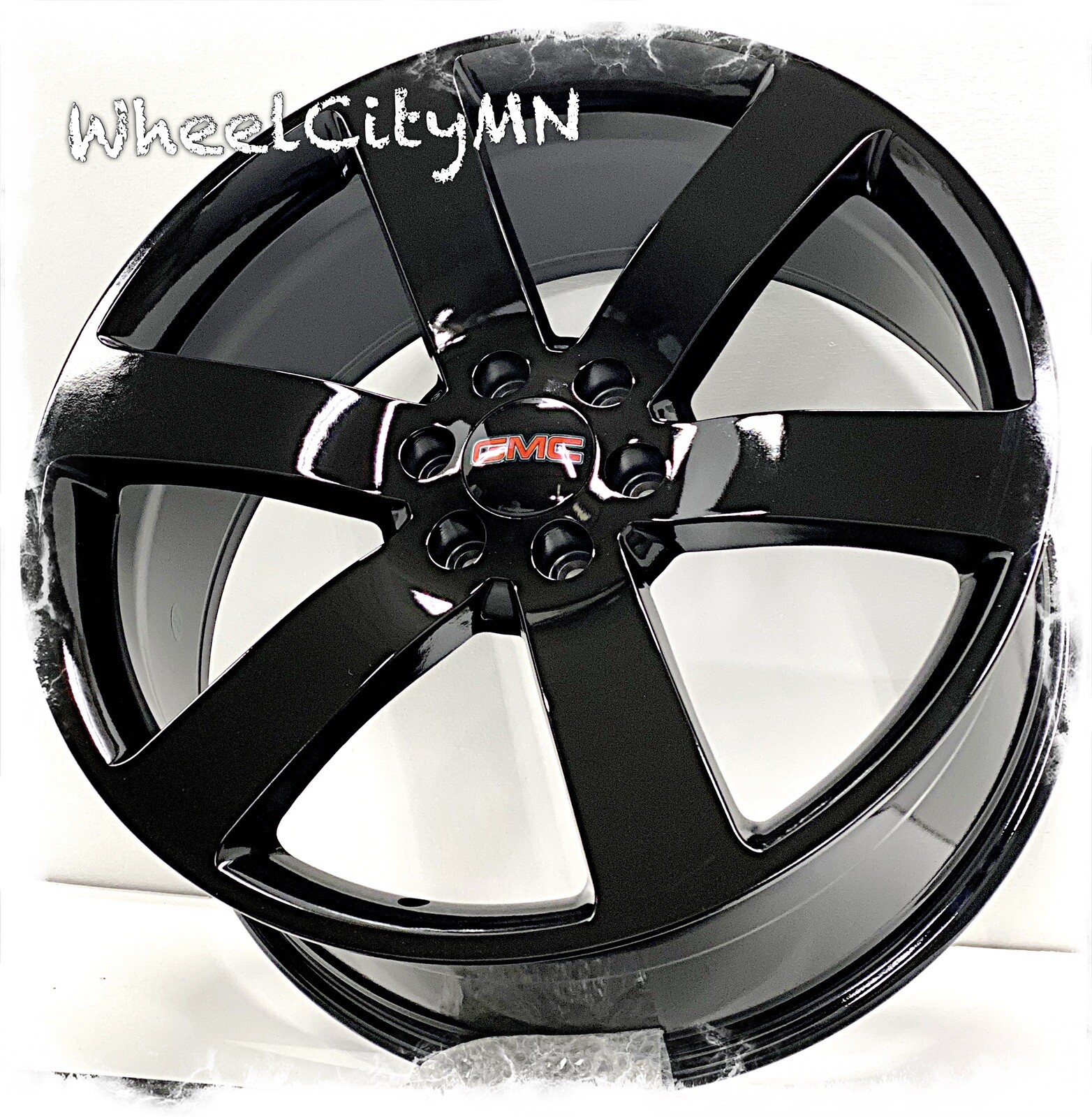 22" gloss black Chevy Trailblazer SS OE replica 5254 wheels fits GMC ...