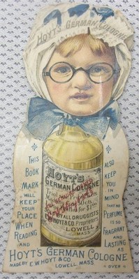 Victorian Trade Card - Hoyts German Cologne Bookmark - Die Cut 1890's ...