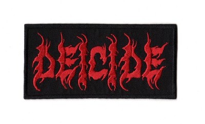 Deicide Patch Embroidered Sew On Band Red Logo American Death Metal ...