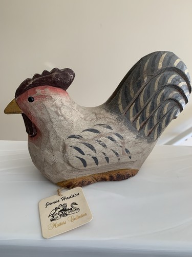 Vtg James Haddon Masters Collection Reproduced Hand Carved Wood Folk ...