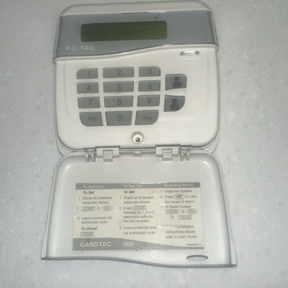 Gardtec Gtag Risco keypad workingScreen and buttons working | eBay UK