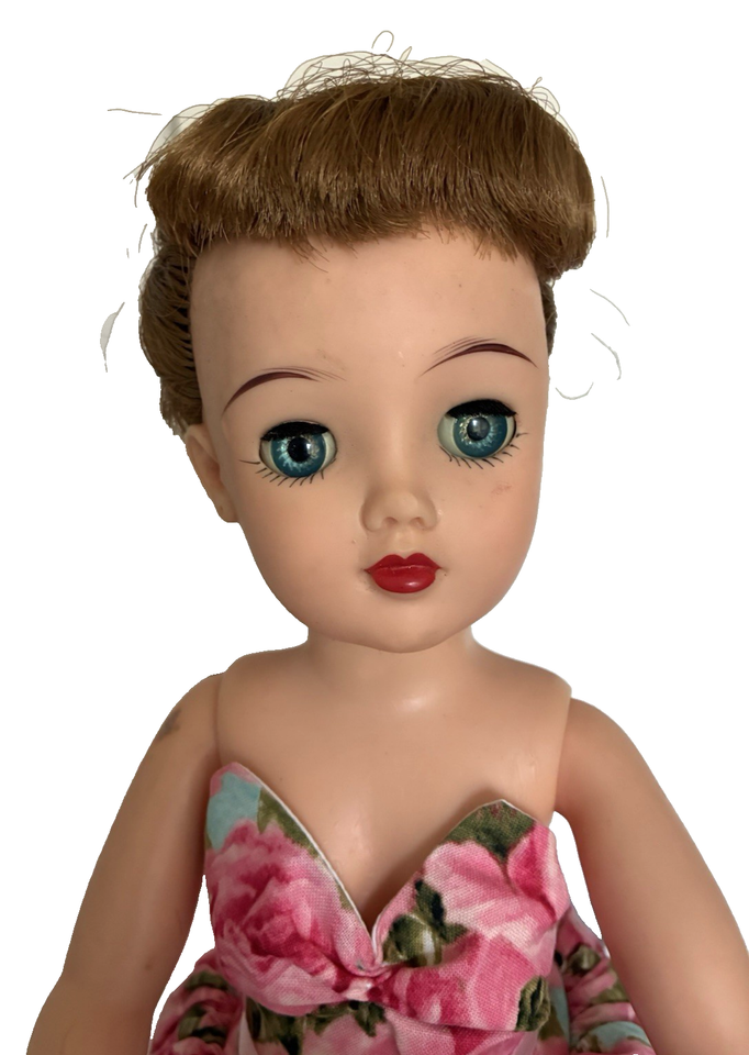 Vintage 1950's Ideal 18" Miss Revlon Vinyl Fashion Doll in Dress for MA ...