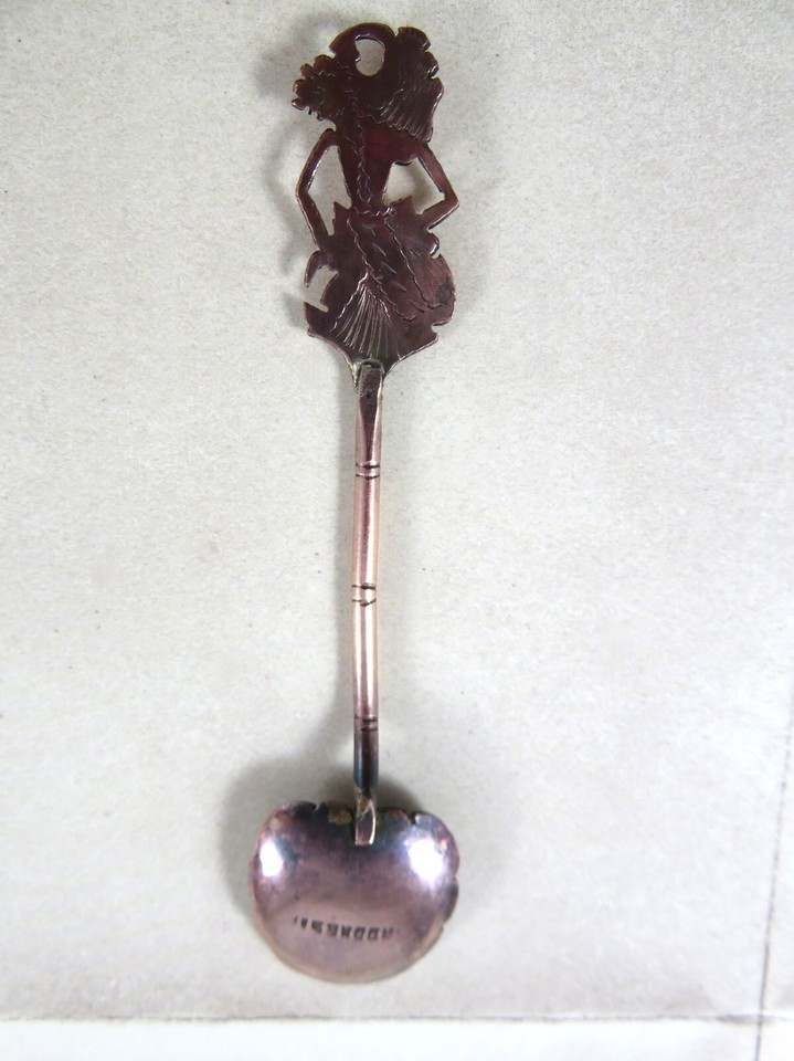 Antique Miniature Copper Spoon Rare Dancing Devil Marked Indonesia 4.25 ...