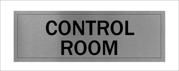 Control Room Sign Control Room A London South West, South West