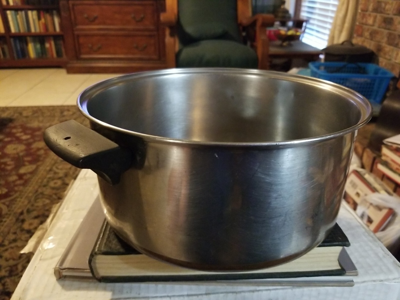 Revere Ware 6qt. Vintage Pre-1968 Copper Clad Bottom Stock Pot w/ Lid ...