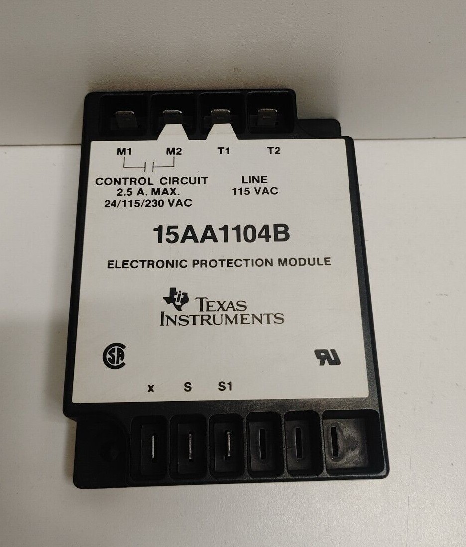NEW OLD STOCK! TEXAS INSTRUMENTS ELECTRONIC PROTECTION MODULE 15AA1104B ...