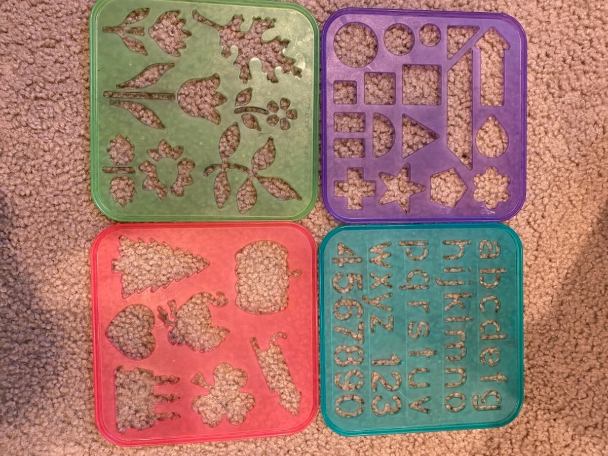 Vintage Tupperware Stencils Tupperware Stencil Art Case Lunch Box