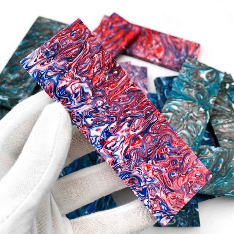 DIY Knife Handle Scales Blank Plate Colorful Resin Knives Making ...