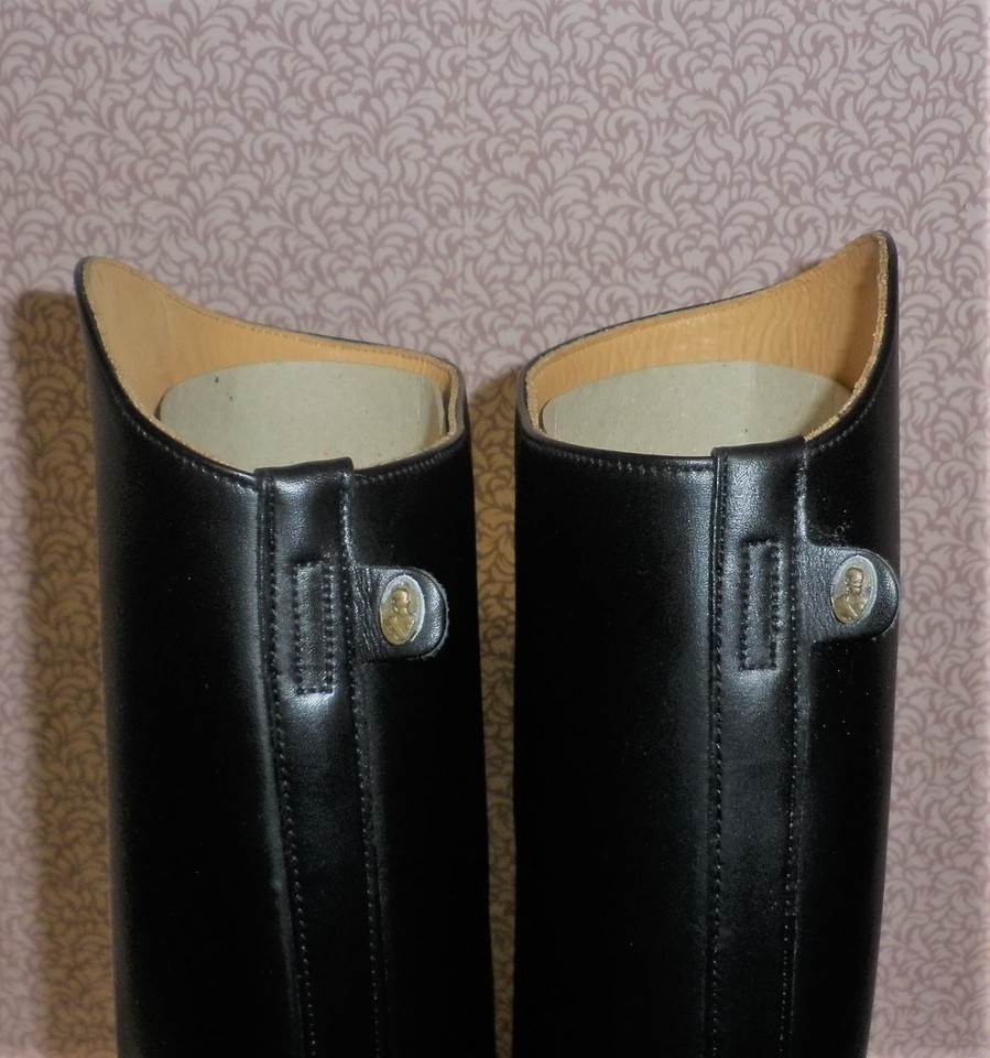 Regent Pro Euro Black English Leather Long Riding Boots Various Sizes ...