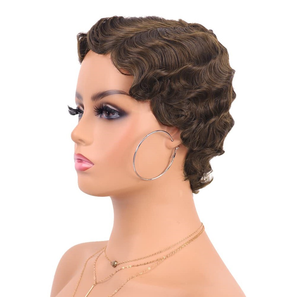 Retro Vintage Finger Wave Wigs for Lady Women Mommy 1920’s Party Wig ...