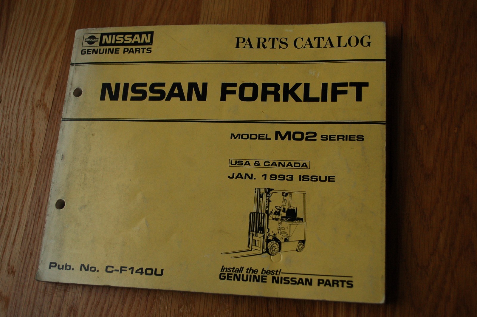 NISSAN M02 SERIES FORKLIFT TRUCK Spare Parts Manual book catalog list ...